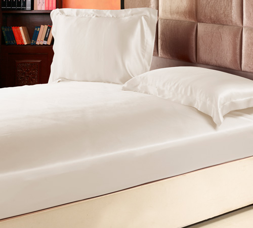 25 Momme Seamless Luxury Fitted Sheet Bluespan