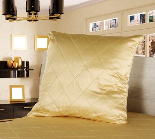 Silk Cushion Cover King Gold – Bluespan